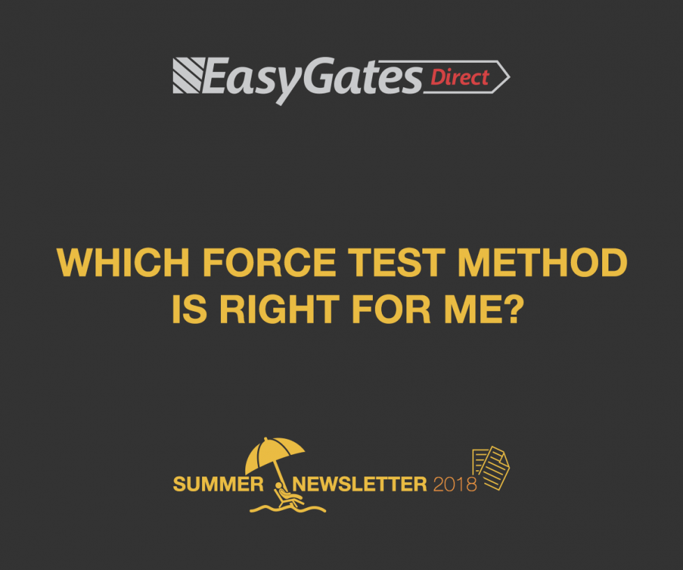 How to Force Test Gates & Barriers using DHF TS 011:2016 - EasyGates Direct