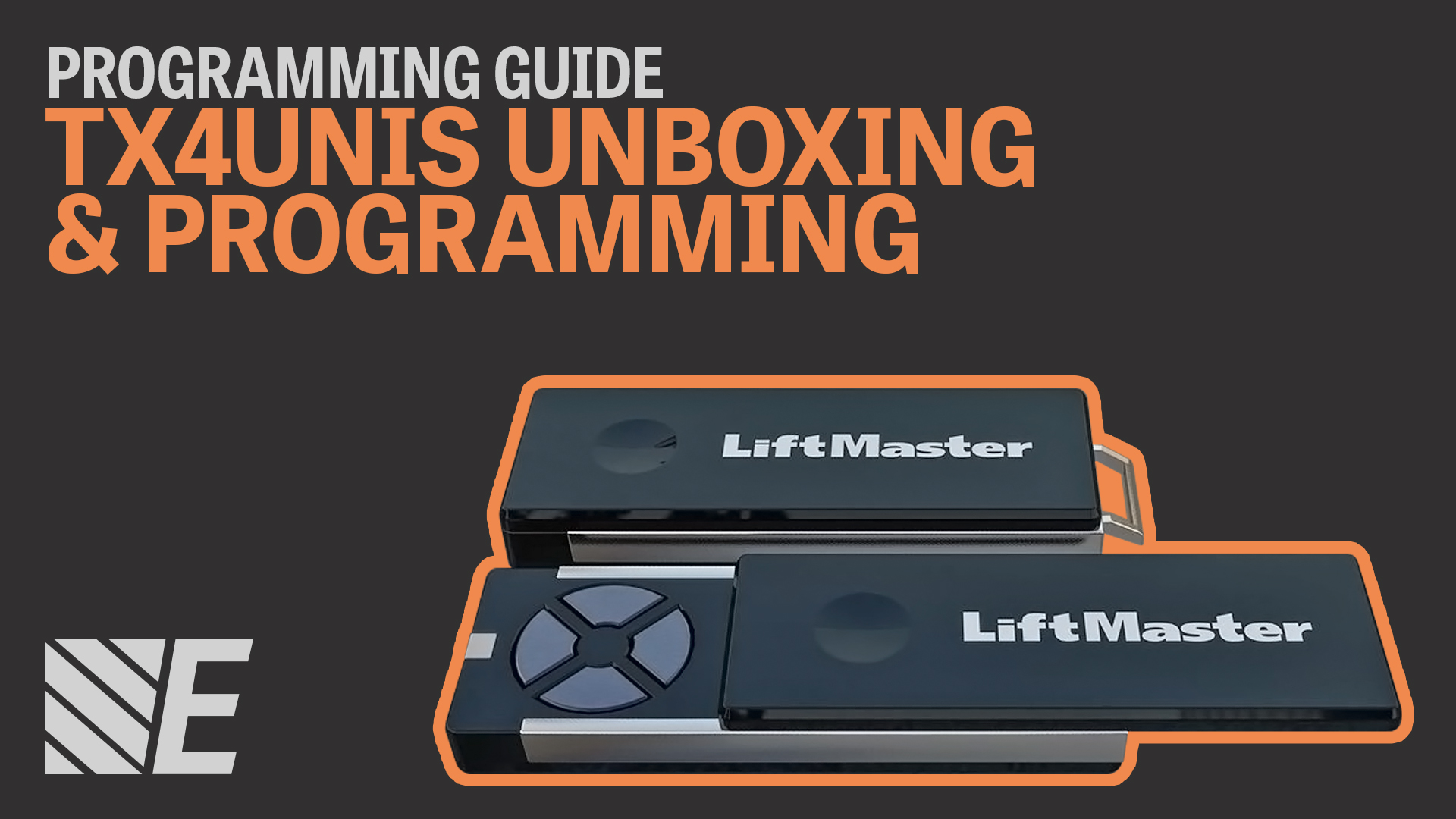 Unboxing and programming a LiftMaster TX4UNIS - EasyGates Direct