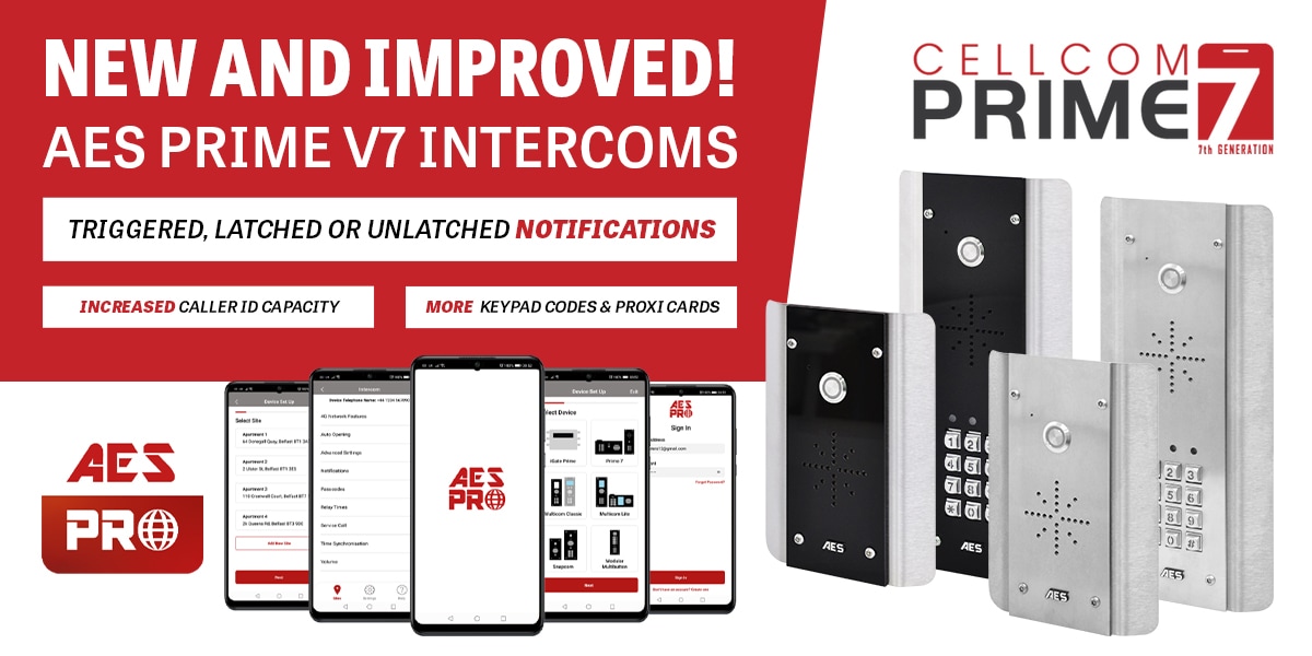 AES Cellcom Prime 7 Intercoms Now in Stock - EasyGates Direct
