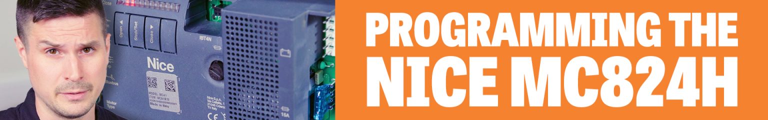 Nice MC824H - Complete programming guide for 24v gear motors ...