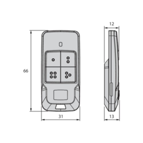 BFT MITTO Cool C2 - 2 Button Remote control