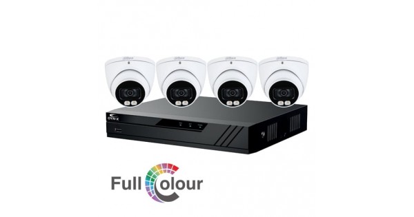 Eagle DVR Kit 8ch, 4x 5MP Colour-View HDCVI Turret 1TB - White