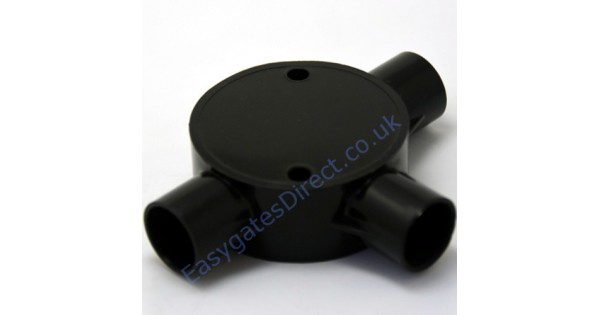 20mm 3 Way Tee Box (Black)