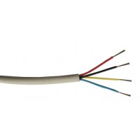 4 Core Alarm Cable - White - Per Meter