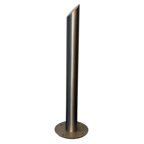 CDVI RPSS-100D Stainless Post, Round, Angled Top - 100mm Ø x 1000mm
