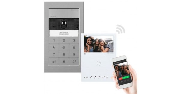 Comelit Ultra One Button Video Intercom Kit – Surface Mounted (With ...