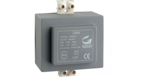 Daitem A7901 230 - 12V / 18 VA Power Supply Transformer