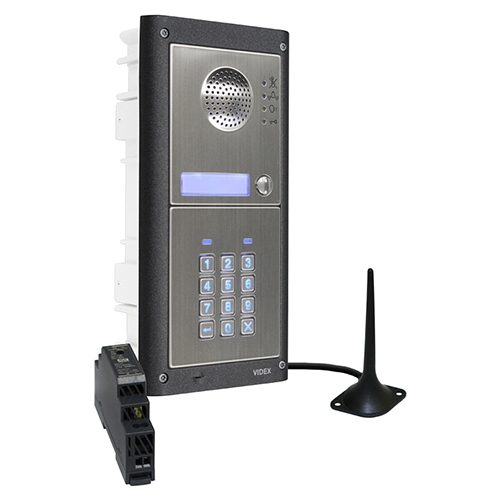 Videx 4K Series Flush Mount 4G GSM Intercom Systems with Keypad - 1 User