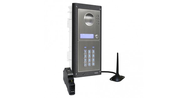 Videx 4K Series Flush Mount 4G GSM Intercom Systems with Keypad - 1 User