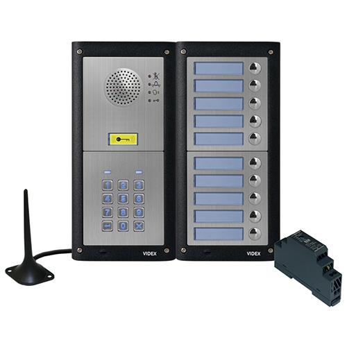 Videx 4K Series Flush Mount 4G GSM Intercom Systems with Keypad - 1 User