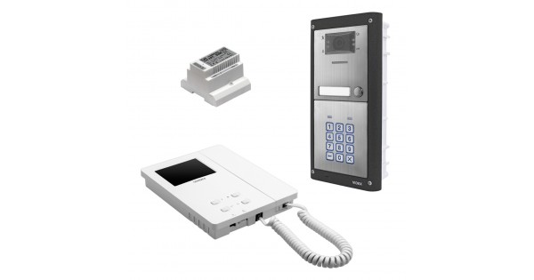 Videx CVKC4K 4000 Series 1 Button, Flush Mounted Colour Video Intercom ...