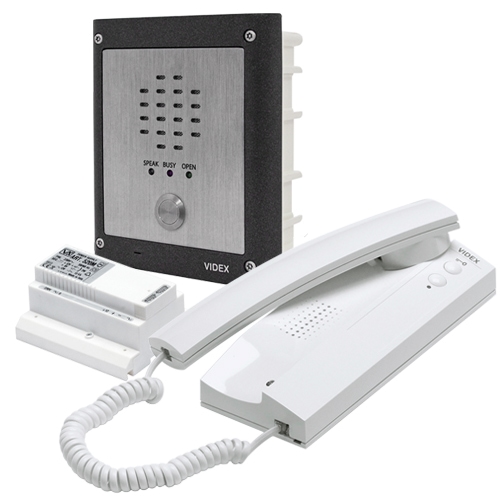 Videx VR4K Flush Mounted Vandal Resistant Audio Kits - 1 to 12 Users