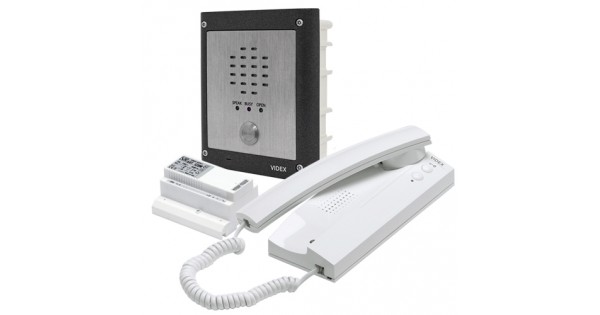 Videx VR4K Flush Mounted Vandal Resistant Audio Kits - 1 to 12 Users