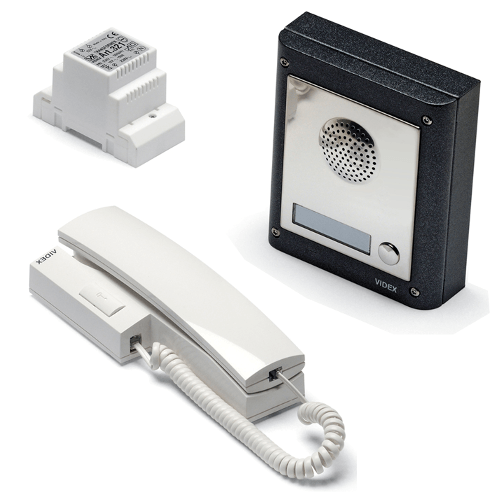 Videx 4000 Series Flush Mounted Audio Intercom Systems - 1 to 12 Users