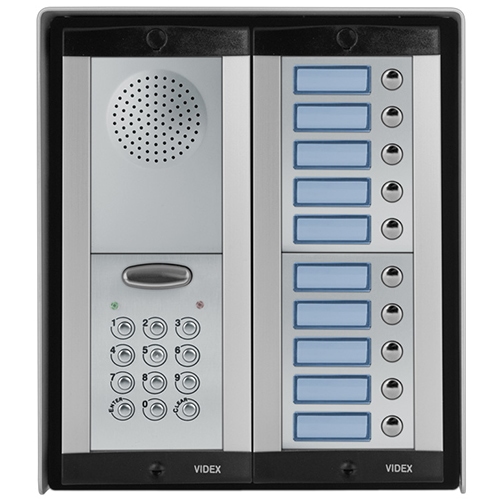 Videx 8000 Series Flush Mounted Intercom Systems with Keypad - 1 to 12 ...