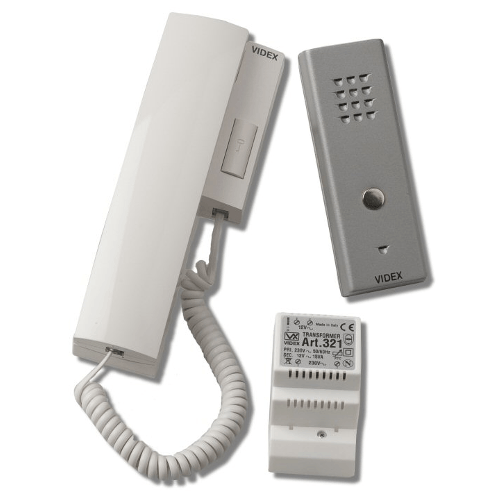 Videx SLIM 1 Button Audio Kit with 380 Telephone Interface