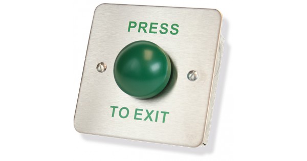 DRB-004F-PTE Domed Press To Exit Push Button (Flush / Surface)