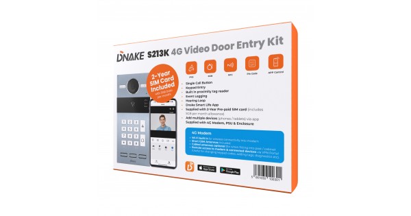 DNAKE S213K-4G Video Door Entry Kit